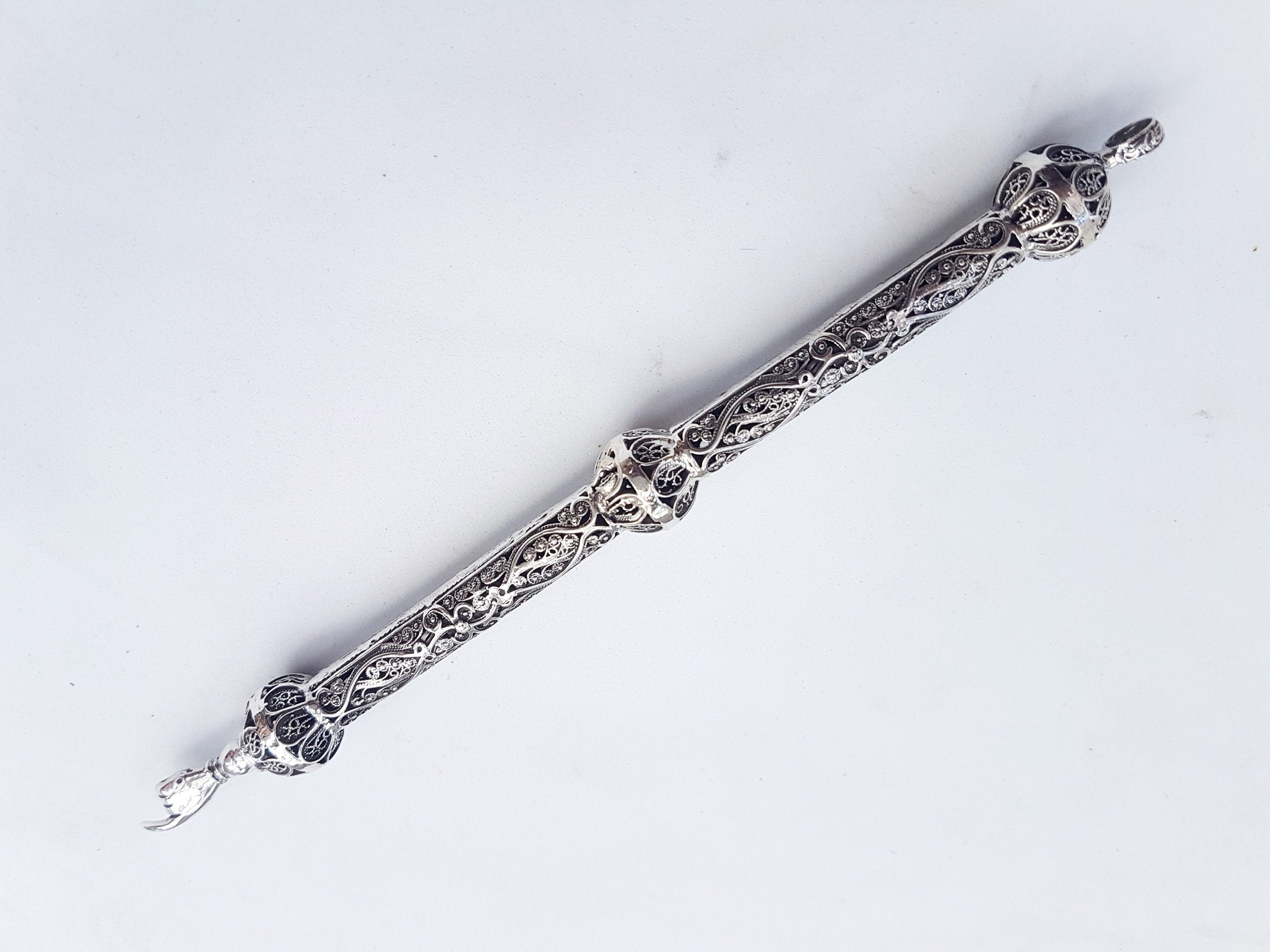 Yad Torah Pointer, Jewish Wedding Gift, Judaica Gift, Yemenite Filigree ...