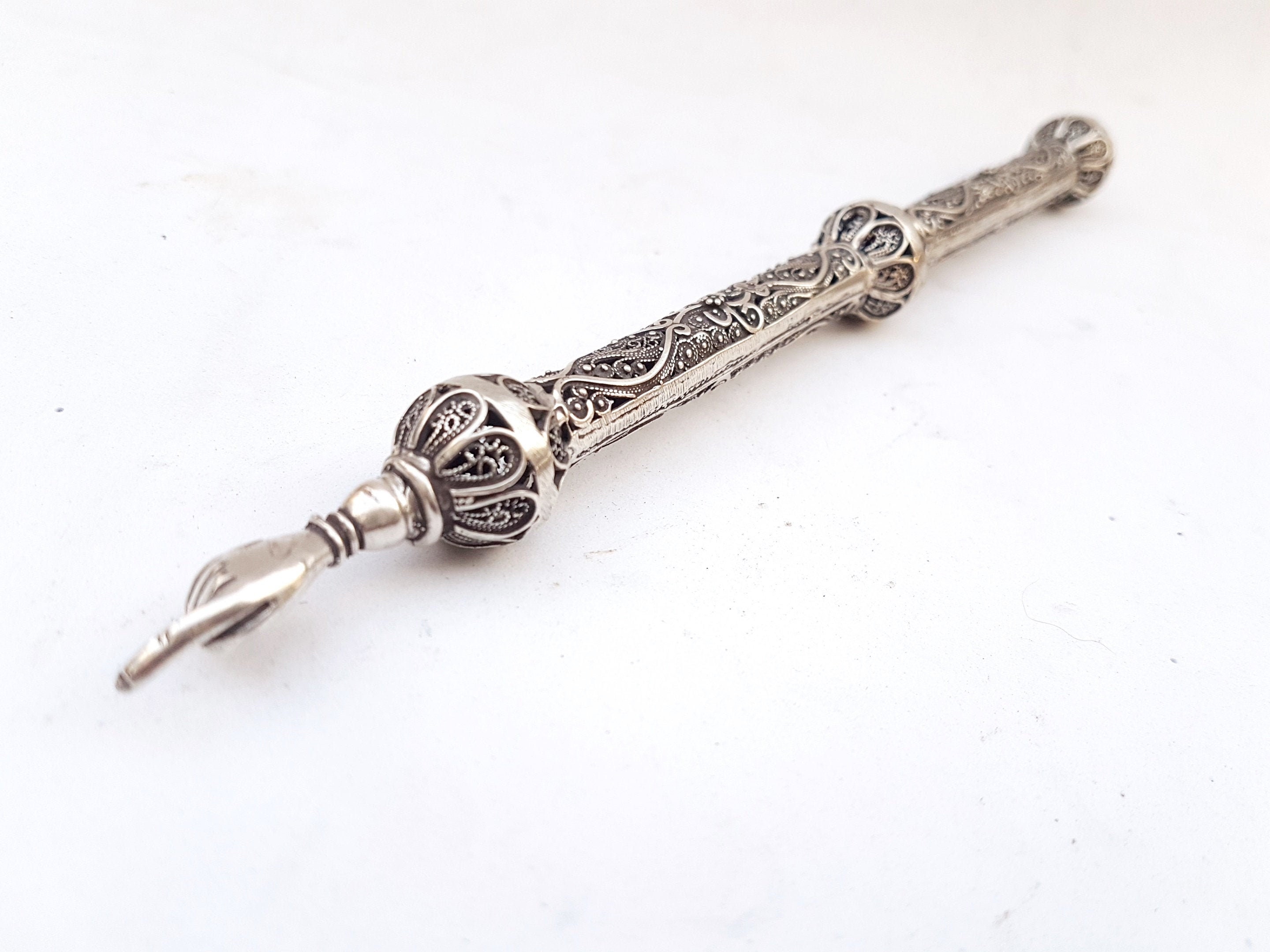 Yad Torah Pointer, Jewish Wedding Gift, Judaica Gift, Yemenite Filigree ...