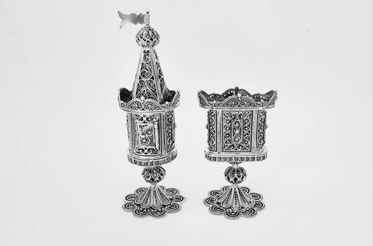 Silver Havdalah Set Filigree Handmade Havdalah Set Sterling - Etsy