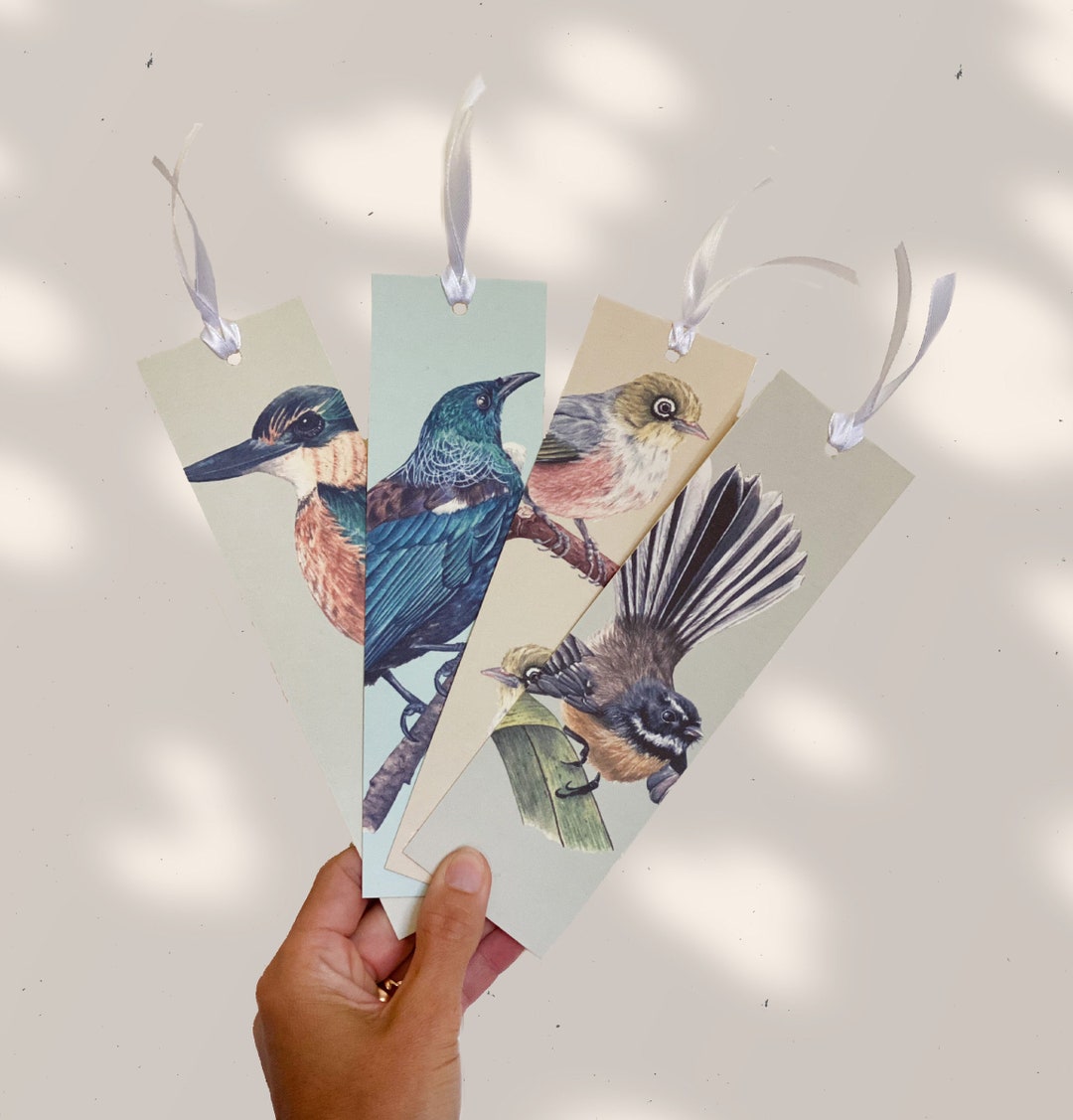 New Zealand Native BIRDS BOOKMARKS. Handmade, 100% Eco-friendly and ...