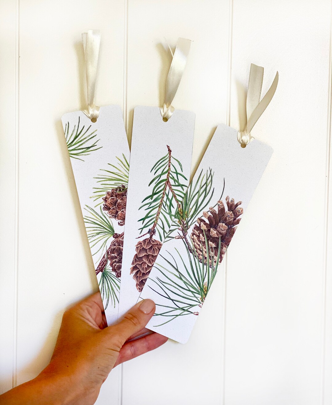 PINE CONES BOOKMARKS. Handmade, 100% Eco-friendly and Luxury Stationery ...