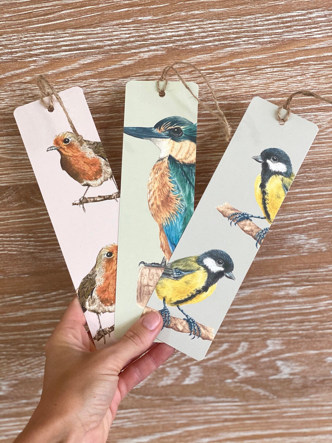 GARDEN BIRDS BOOKMARKS. Handmade, 100% Eco-friendly and Luxury ...