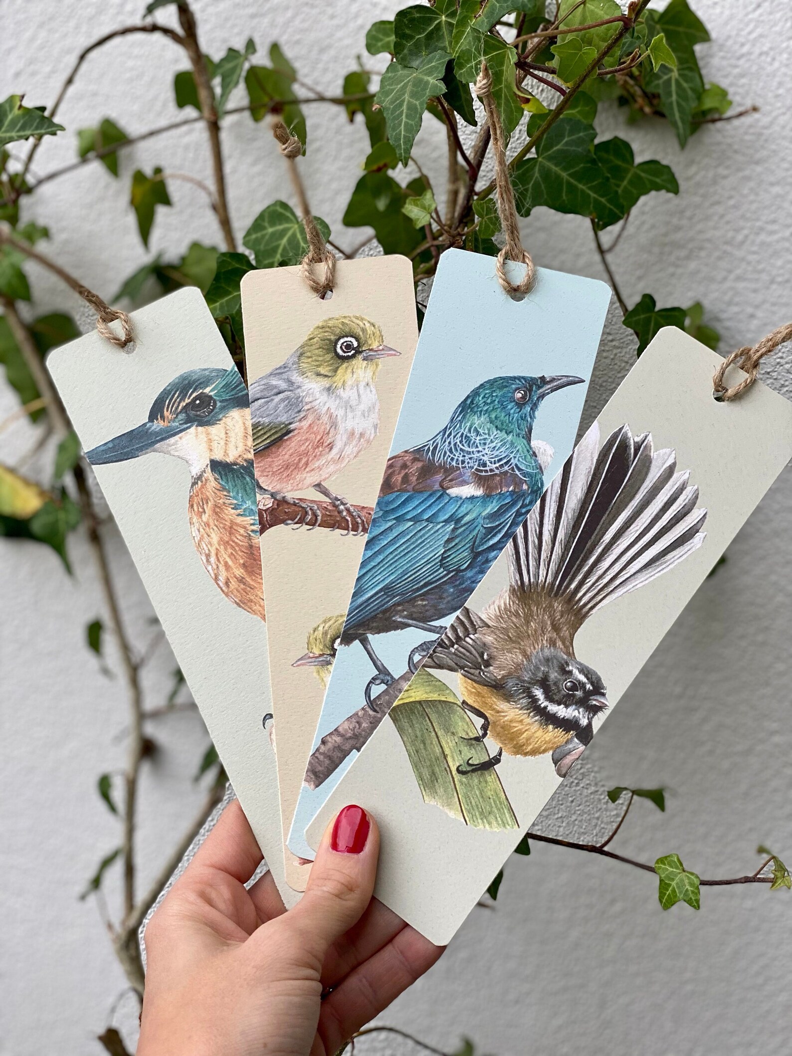 New Zealand Native BIRDS BOOKMARKS. Handmade, 100% Eco-friendly and ...