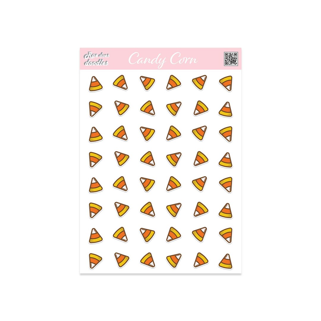 Candy Corn Sticker Sheet - Etsy