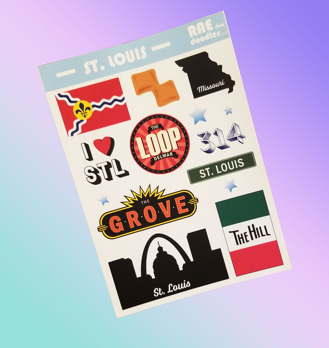 St Louis Stickers Saint Louis Stickers | Etsy