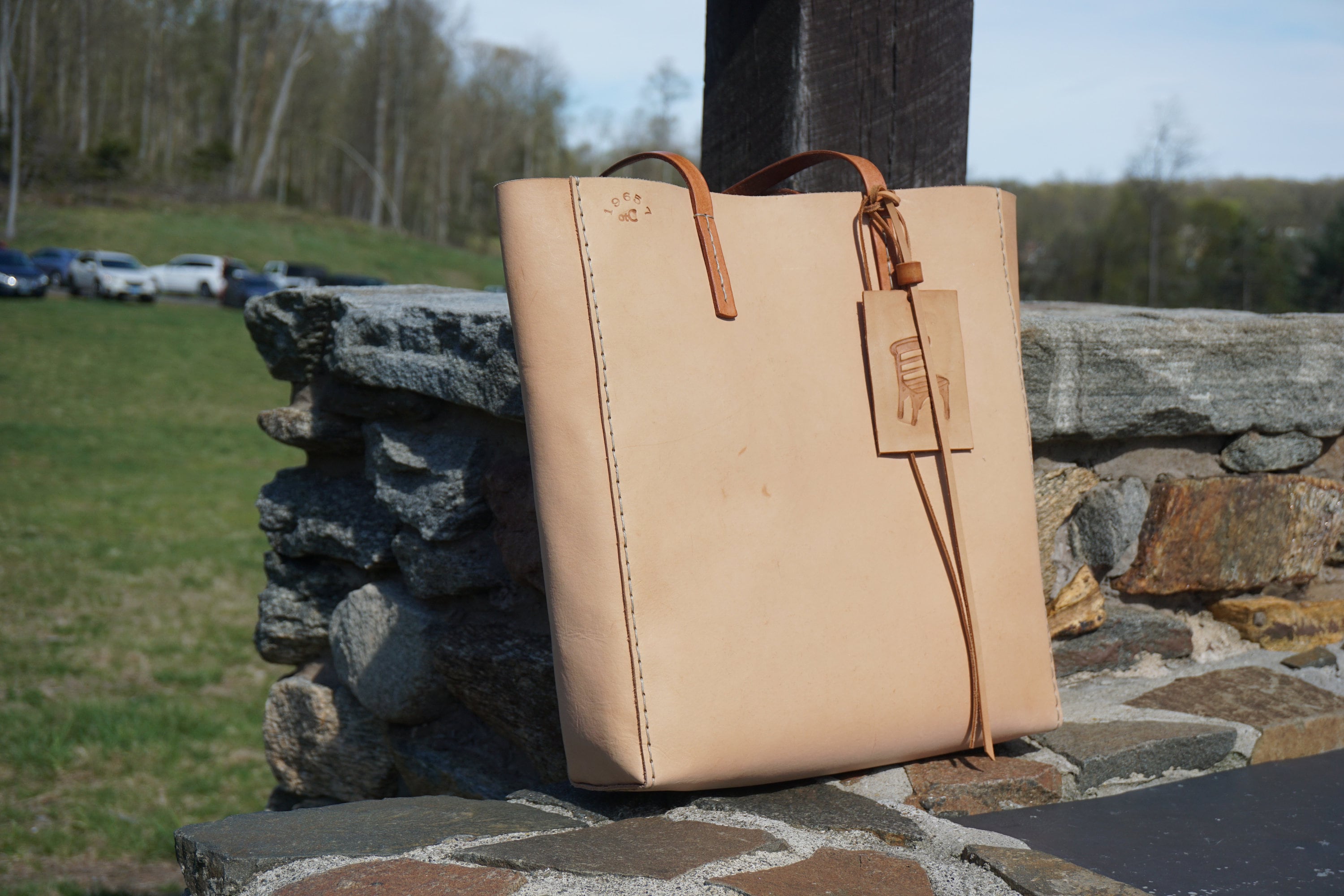 Handcraft Leather Bag, Handmade Shoulder Bag, Minimalist Hand Stitched ...
