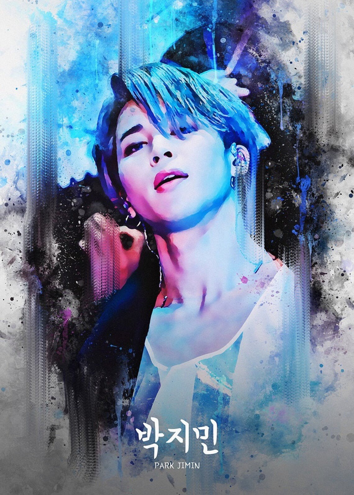 AlfiiMaksimeno shop / BTS Park Jimin Poster / Wall Art / | Etsy