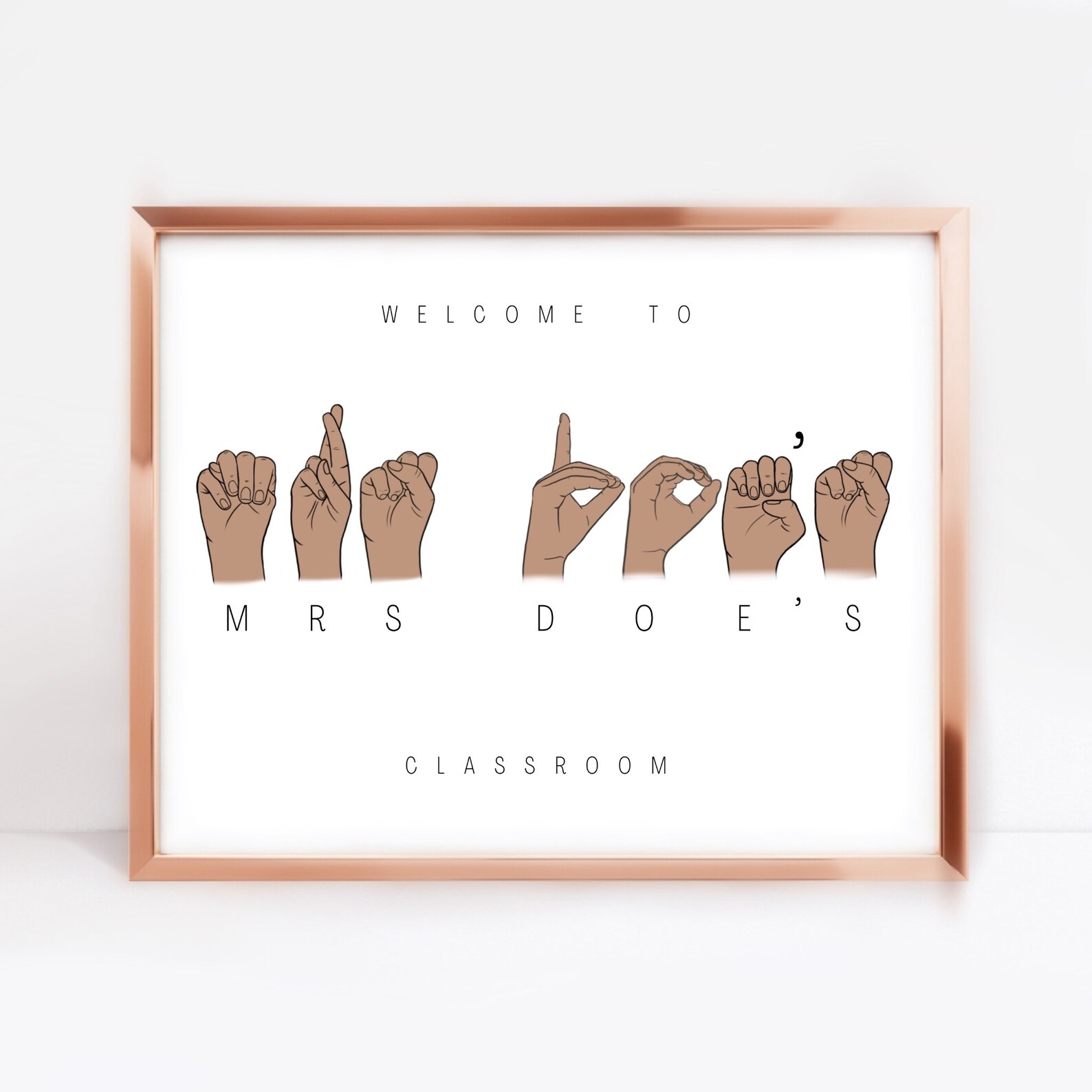 DIGITAL ASL Name Sign for Classroom, Teachers, and Students american ...