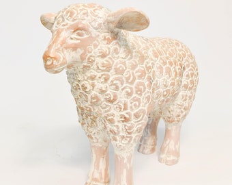 Wood Carved Sheep - Etsy