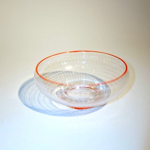 Gridded Art Glass Dish - Etsy