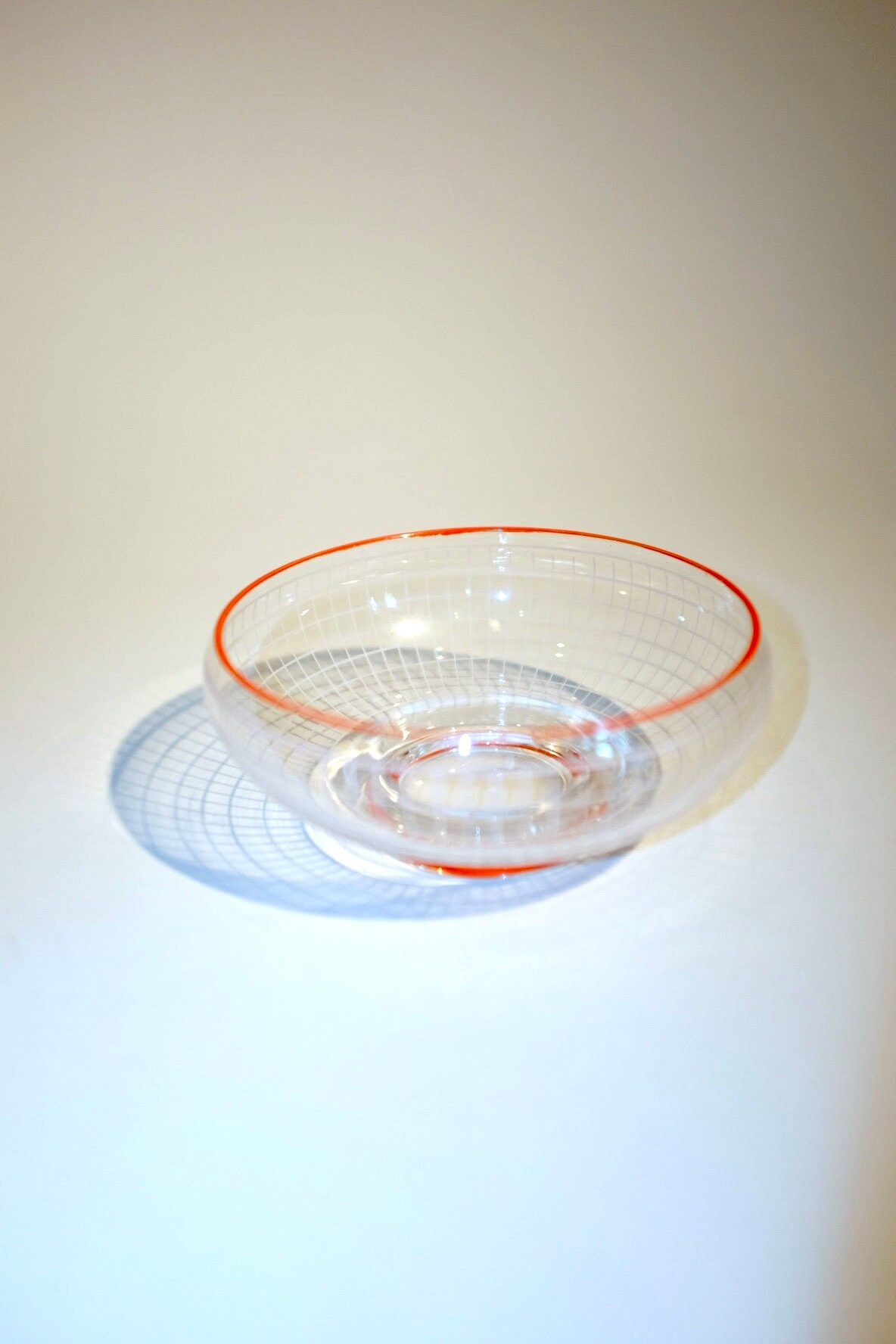 Gridded Art Glass Dish - Etsy