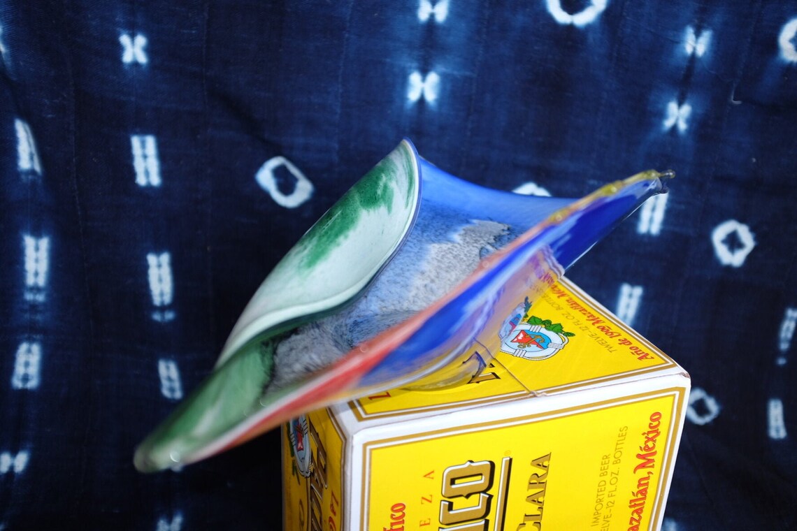 Big Rainbow Glass Shell - Etsy