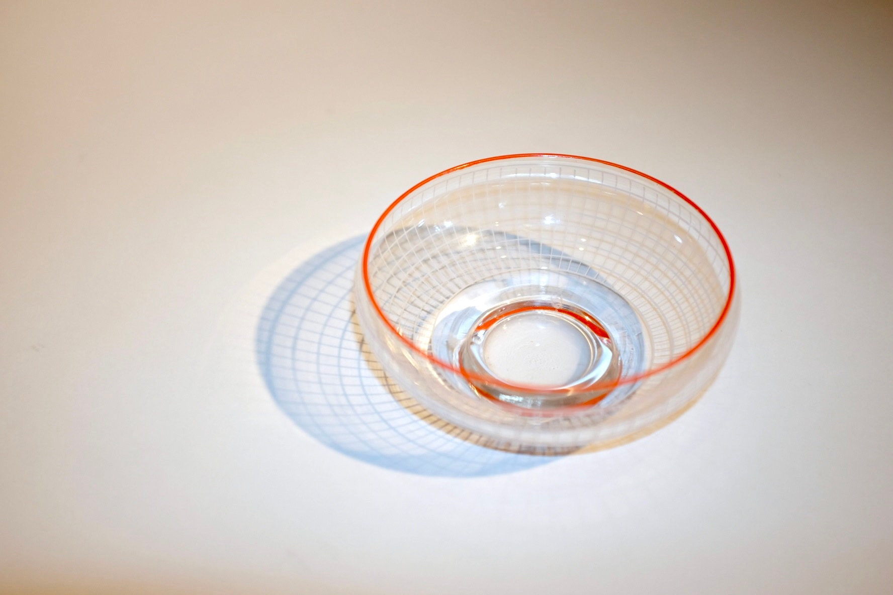 Gridded Art Glass Dish - Etsy