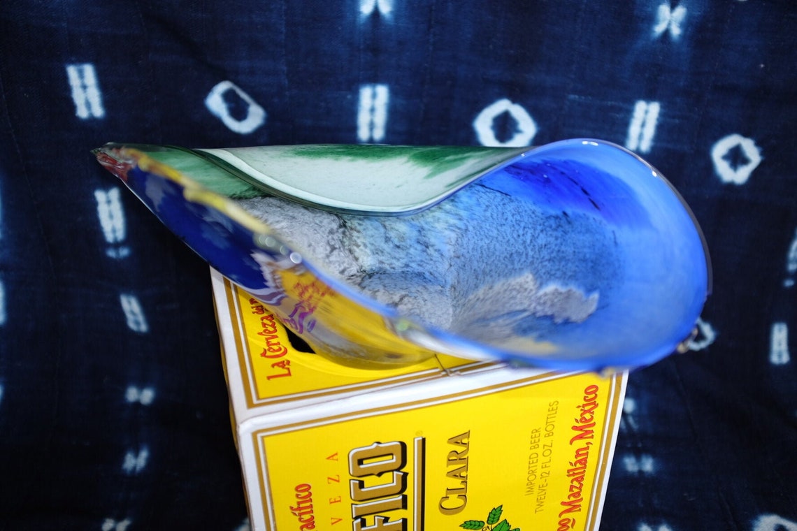 Big Rainbow Glass Shell - Etsy