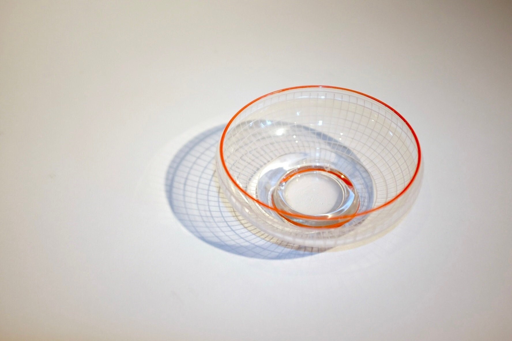 Gridded Art Glass Dish - Etsy