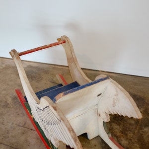 Antique Wood Goose Child's Rocker - Etsy