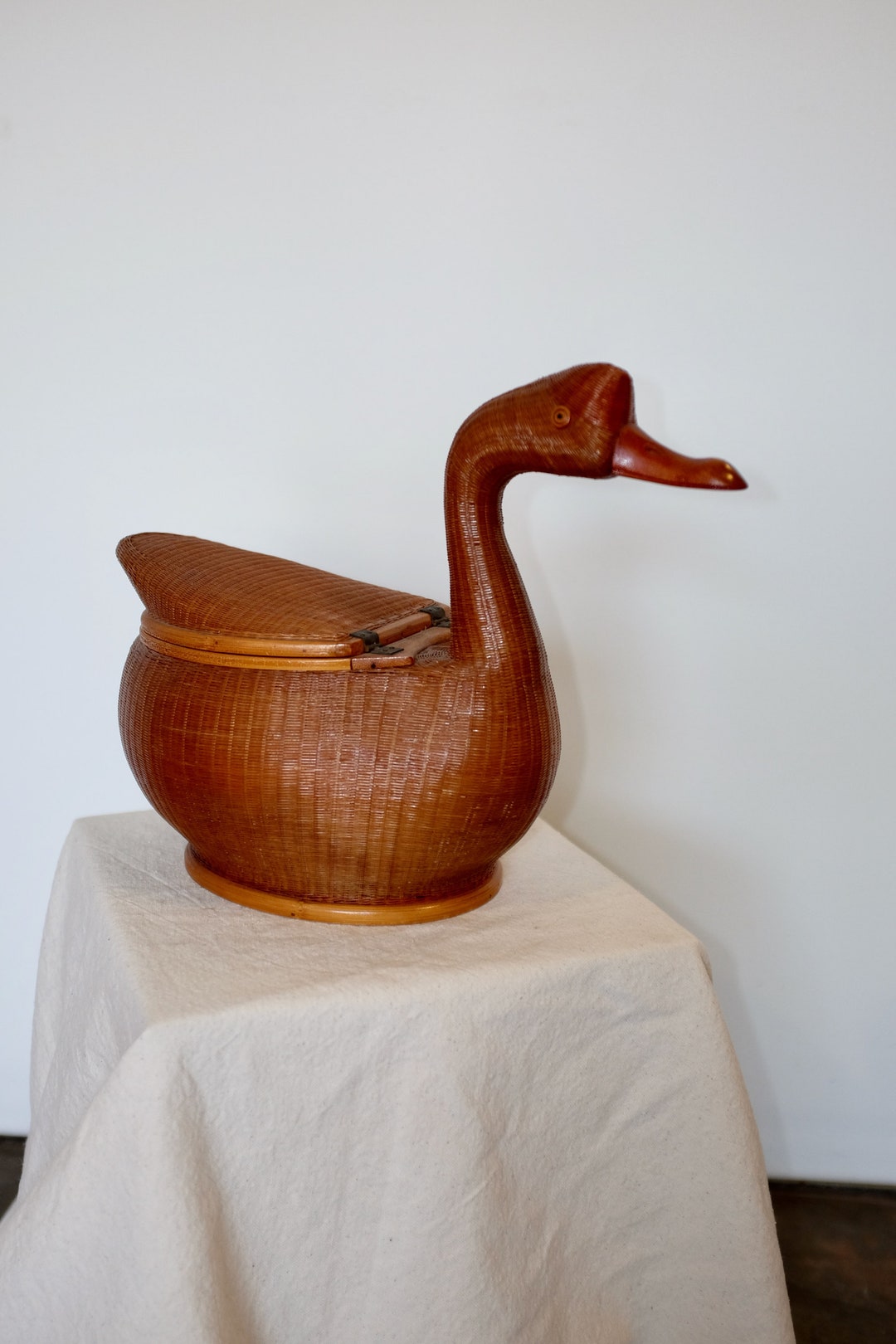 Wicker Duck and Goose Baskets by Shanghai Handicrafts - Etsy
