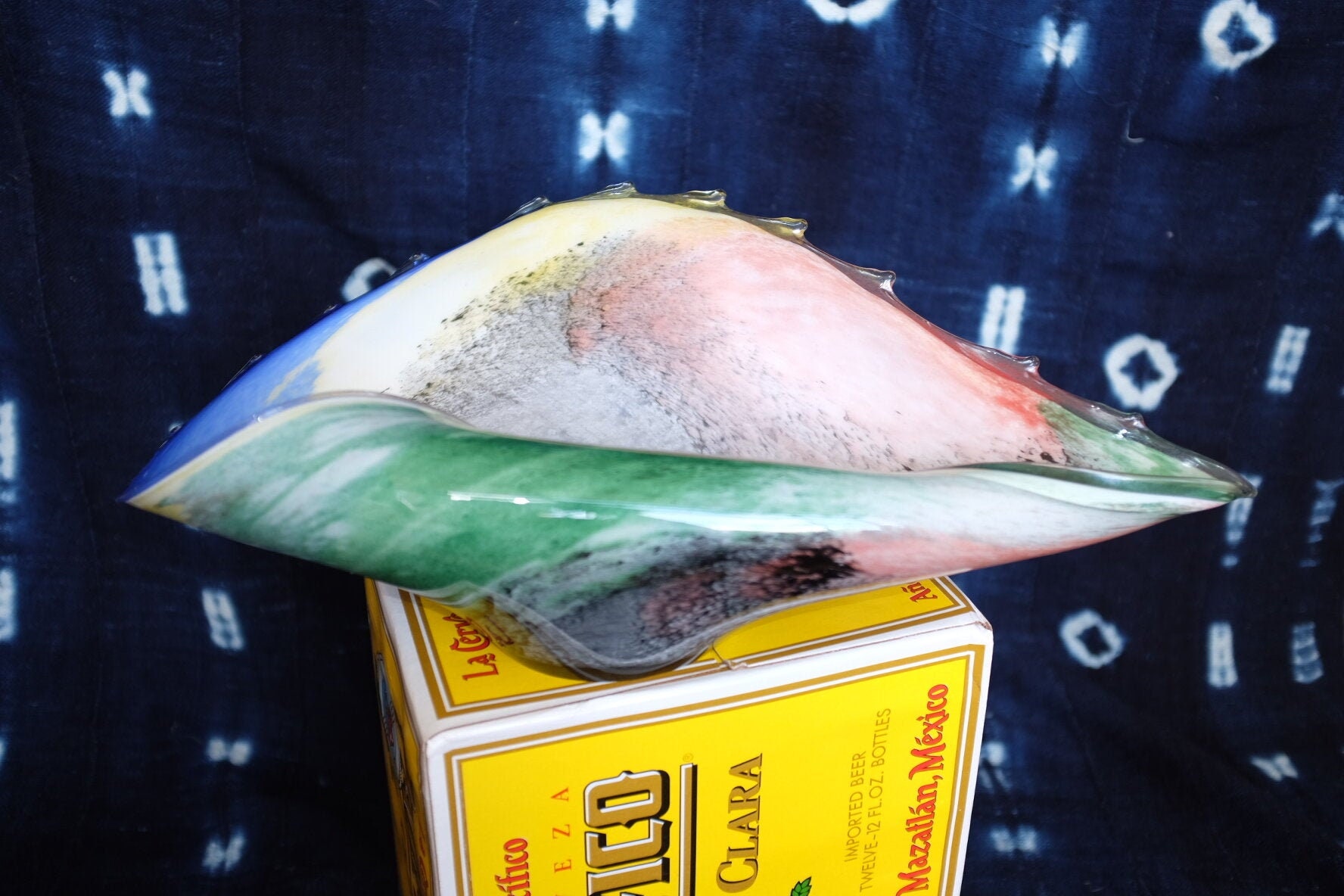 Big Rainbow Glass Shell - Etsy