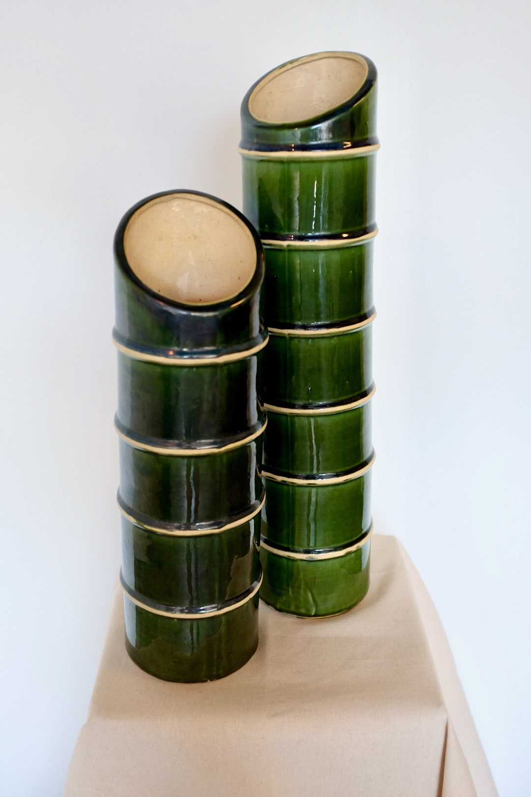 Bamboo Ceramic Vases - Etsy