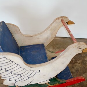 Antique Wood Goose Child's Rocker - Etsy