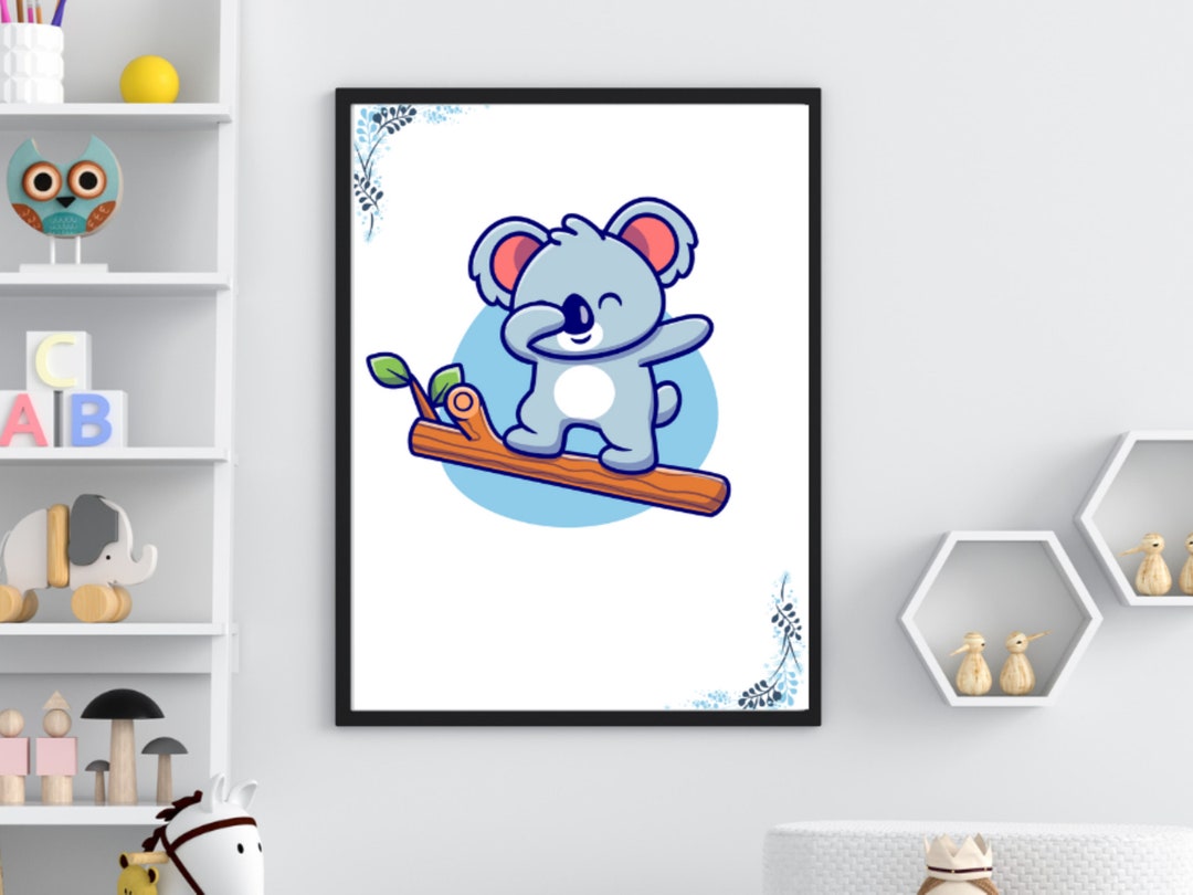 PRINTABLE Koala Images, Koala Printable Wall Art, Cute CURIOUS KOALA ...