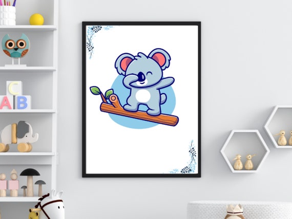 PRINTABLE Koala Images Koala Printable Wall Art Cute CURIOUS - Etsy