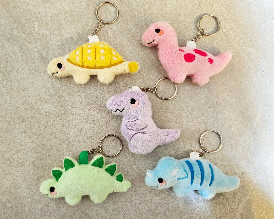 Chibi Dinosaur Plushie Keychain ~ Ankylosaurus - Brontosaurus ...