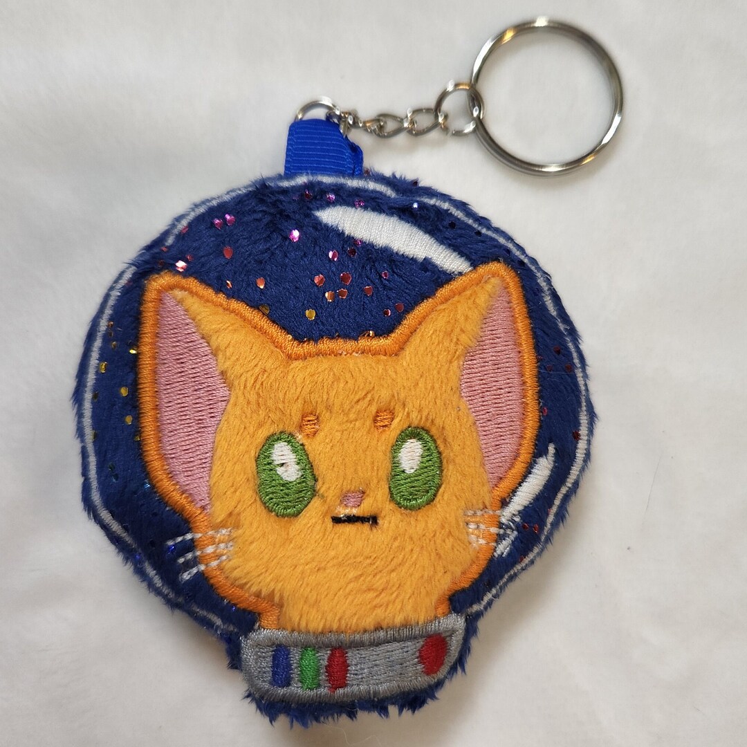 Astro Cat Plushie Keychain - Etsy
