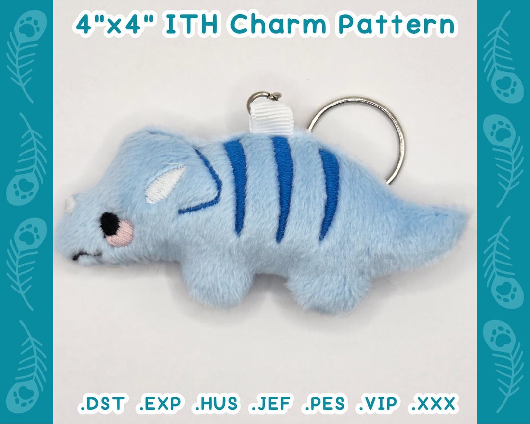 Chibi Triceratops Dinosaur Plushie Charm ITH Digital Pattern - Etsy