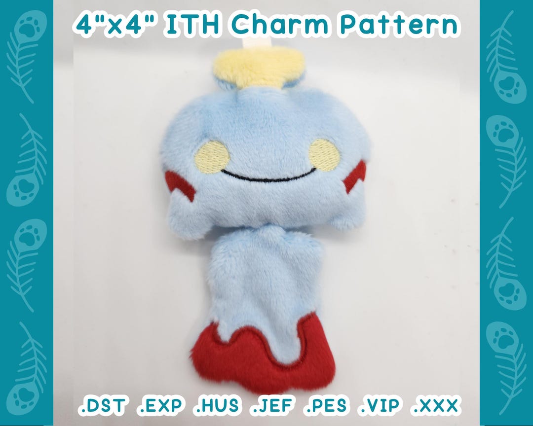 Chimecho Plushie Charm ITH Digital Pattern - Etsy