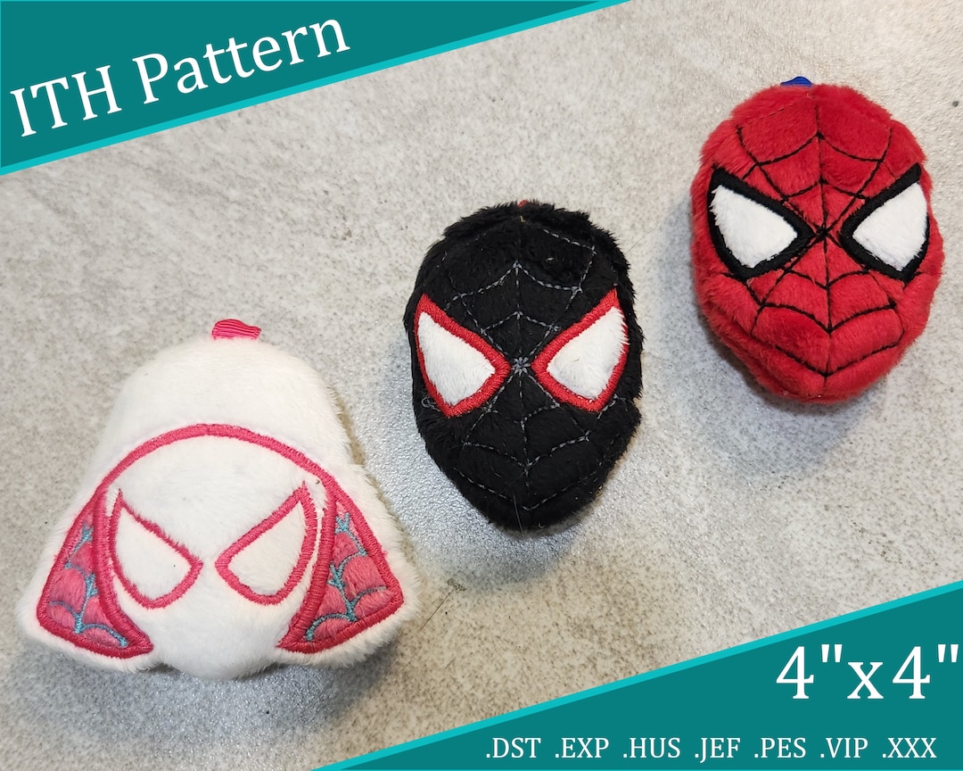 Spiderverse Plushie Charm ITH Digital Patterns ~ Miles Morales - Gwen ...