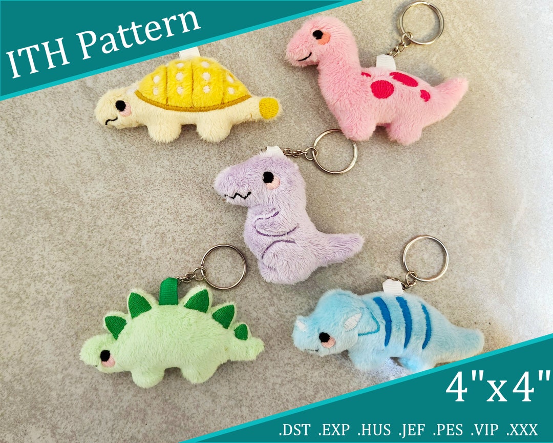 Chibi Dinosaur Plushie Charm ITH Digital Patterns ~ Ankylosaurus ...