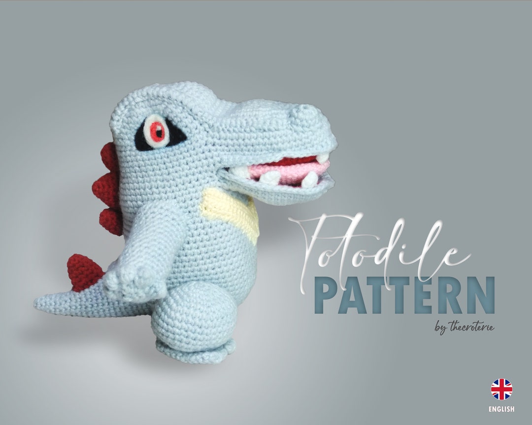 Totodile Pokemon Crochet Pattern - Etsy
