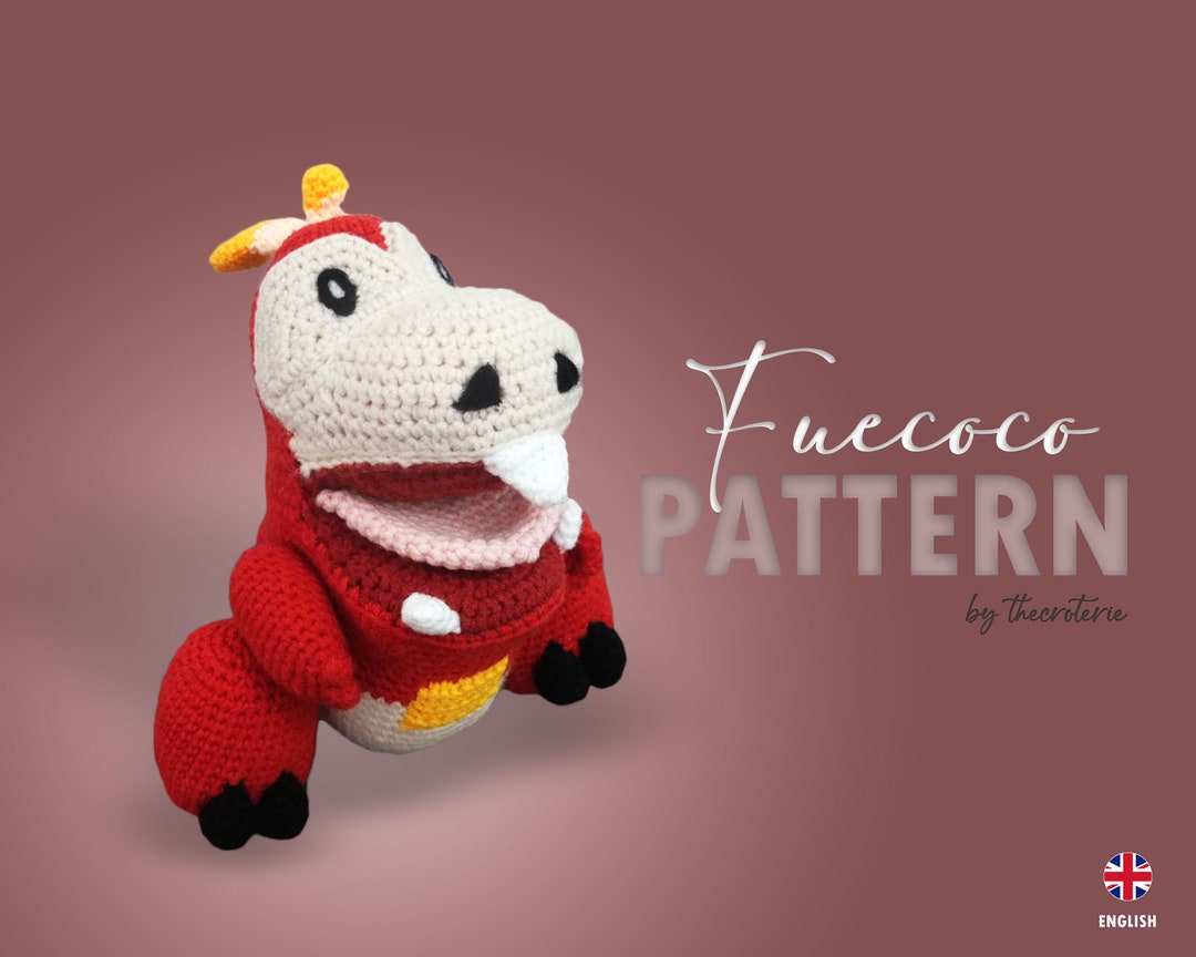 Fuecoco Crochet Pattern - Etsy