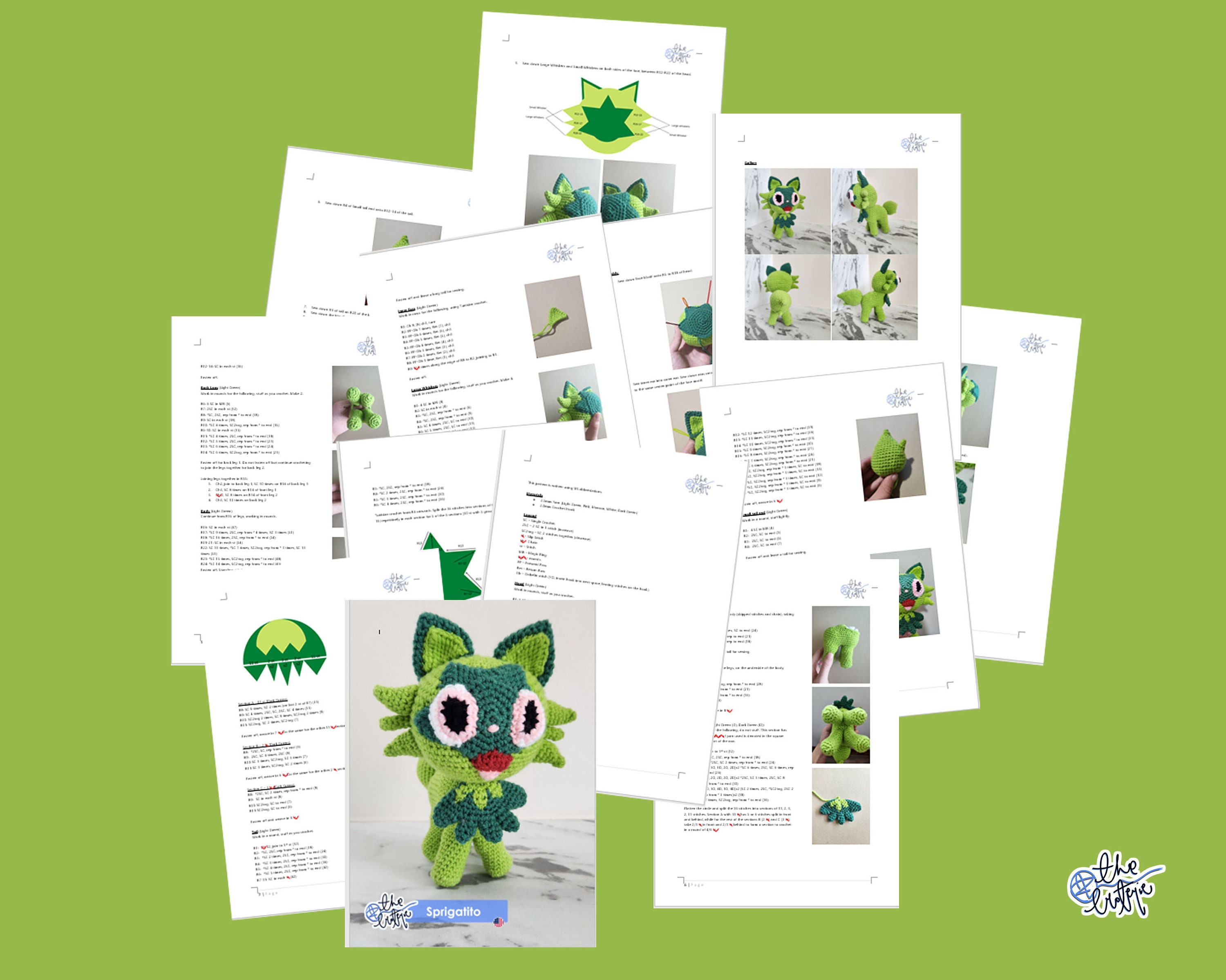 Sprigatito Crochet Pattern - Etsy