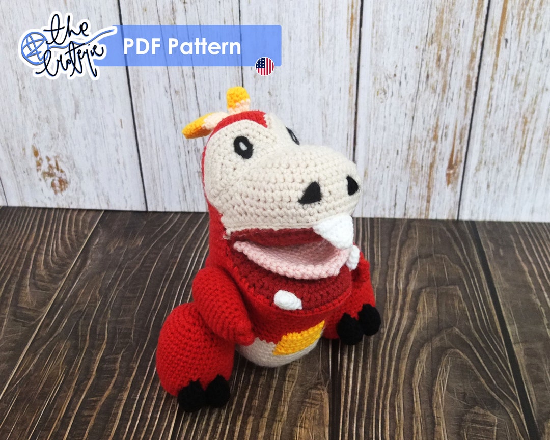 Fuecoco Crochet Pattern - Etsy