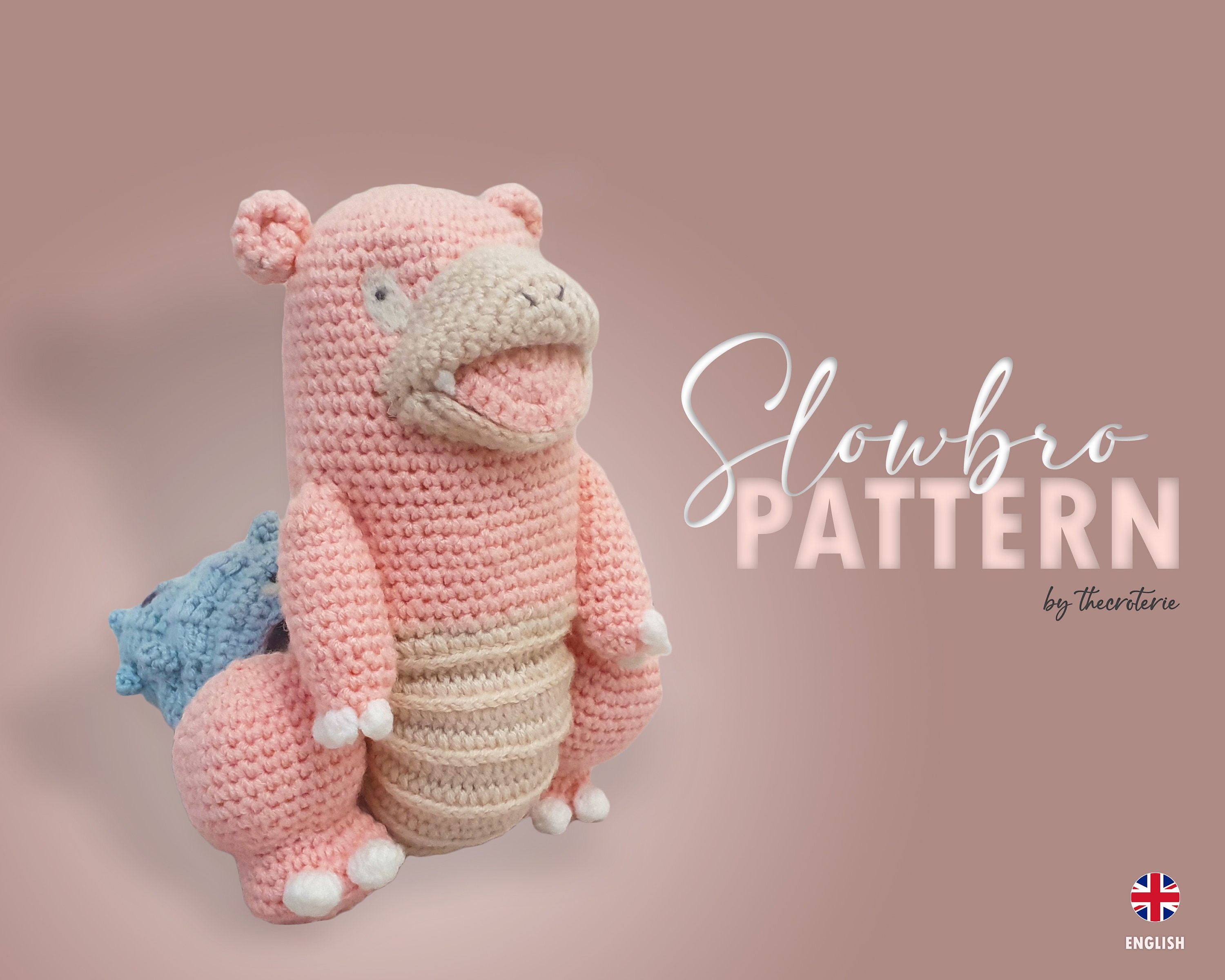 Slowbro Crochet Pattern - Etsy