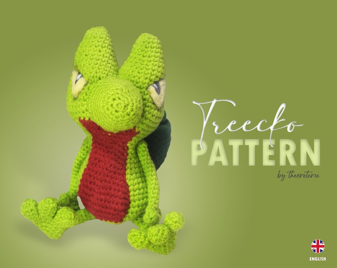 Treecko Pokemon Crochet Pattern - Etsy