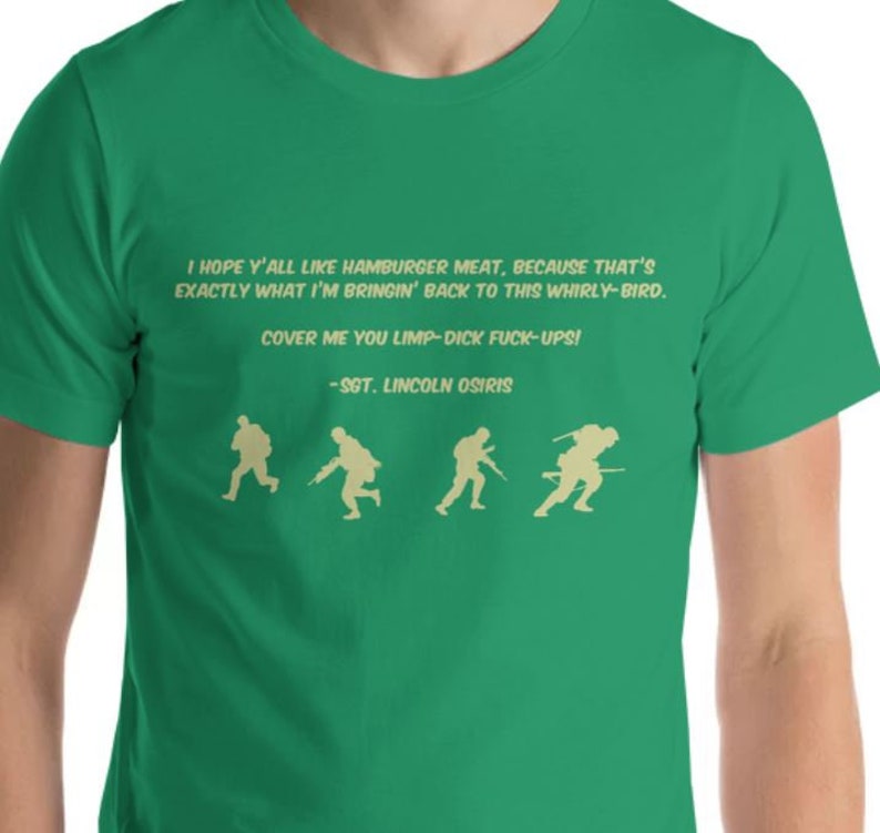 Tropic Thunder Sgt. Lincoln Osiris Quote cover Me You - Etsy