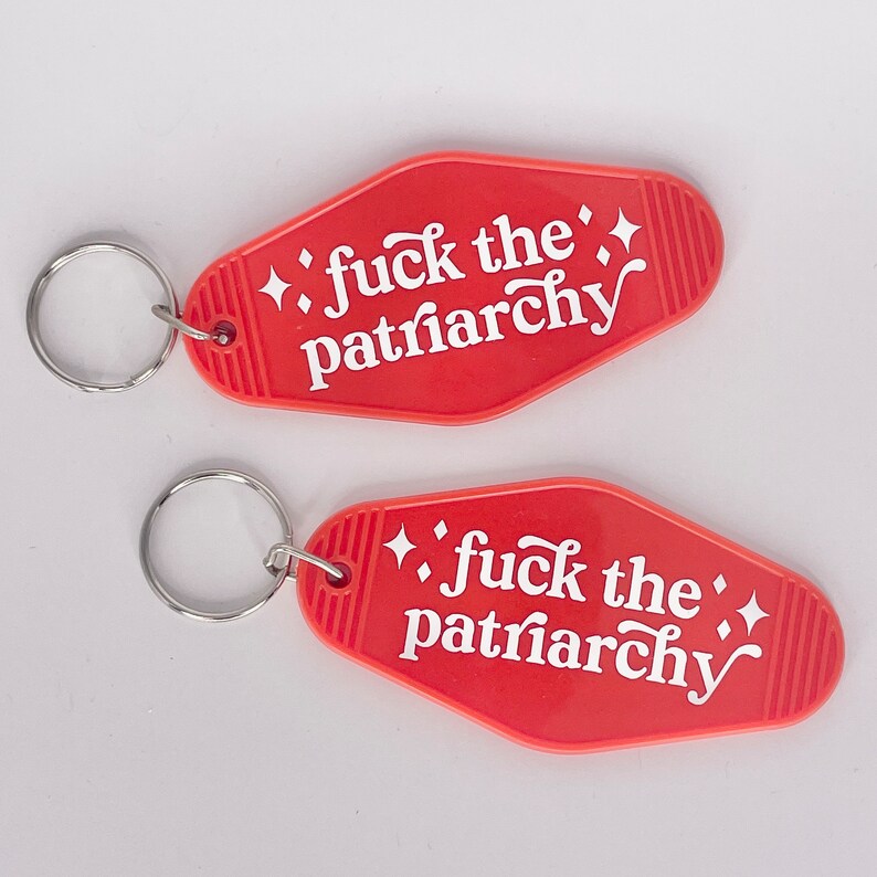 Fuck the Patriarchy Red Motel Keychain Taylor Swift Red Era Inspired ...