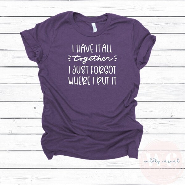 Forgetful Shirt - Etsy