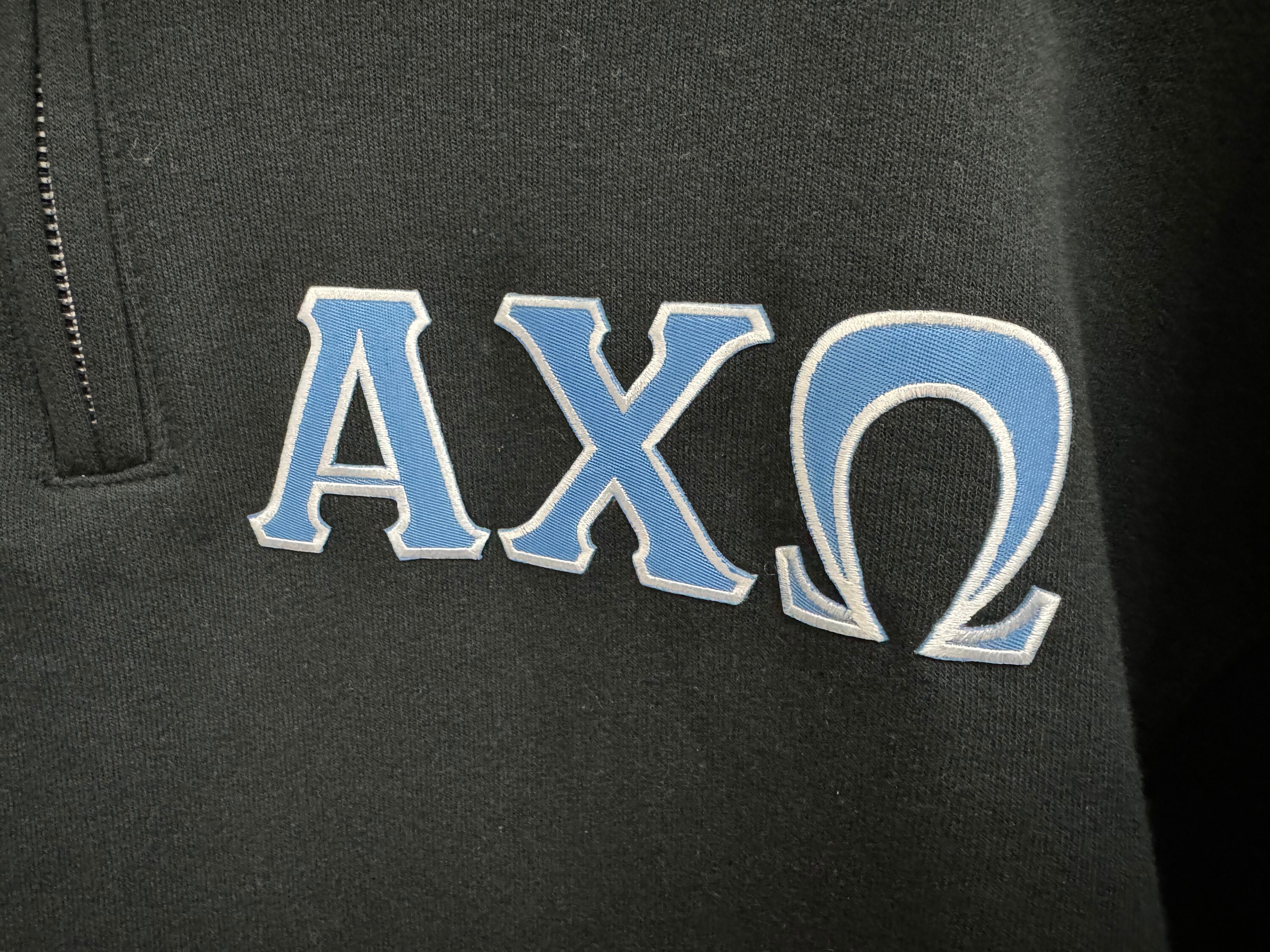 2 Inch Instant Iron-on Greek Alphabet Letters (with White Outline) for ...