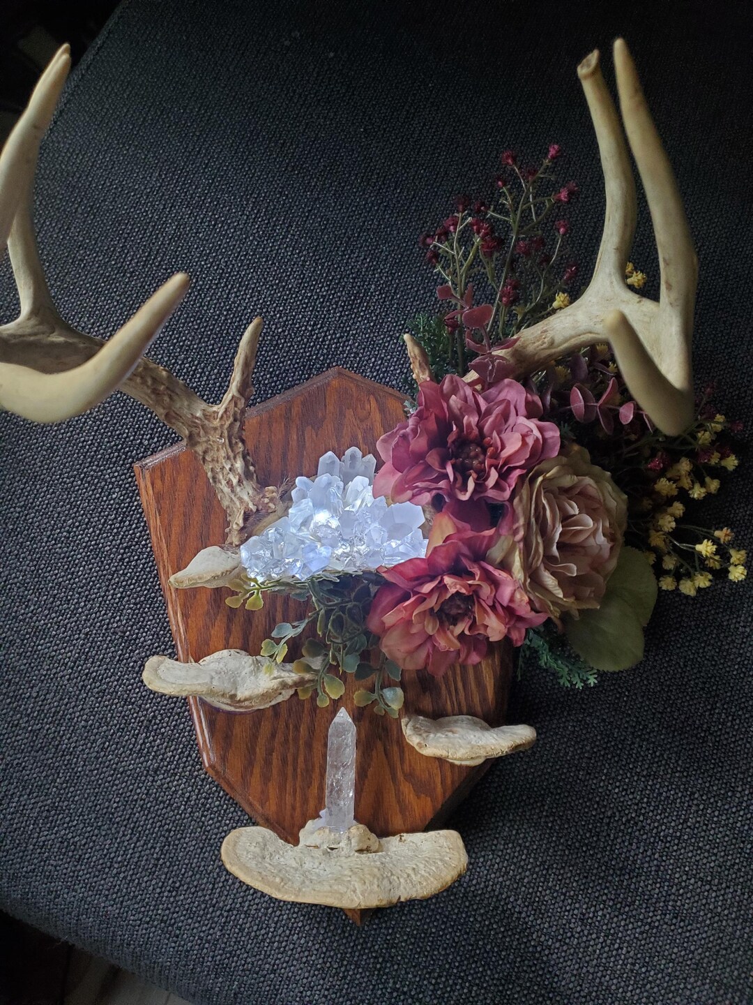 Mushroom Goddess Antler Display - Etsy