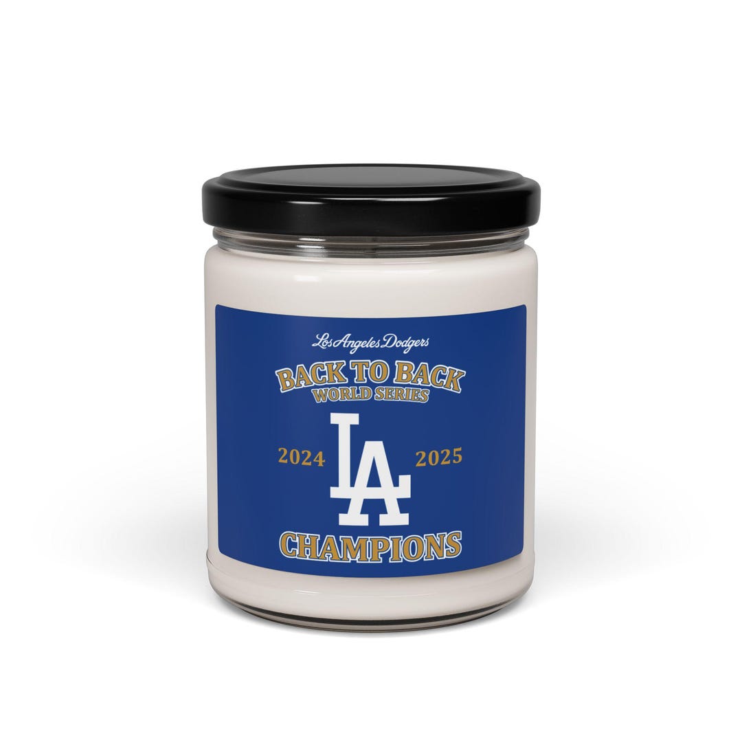 Dodgers Champions Back to Back 2024-2025 Candle | Scented Soy 9oz - Etsy