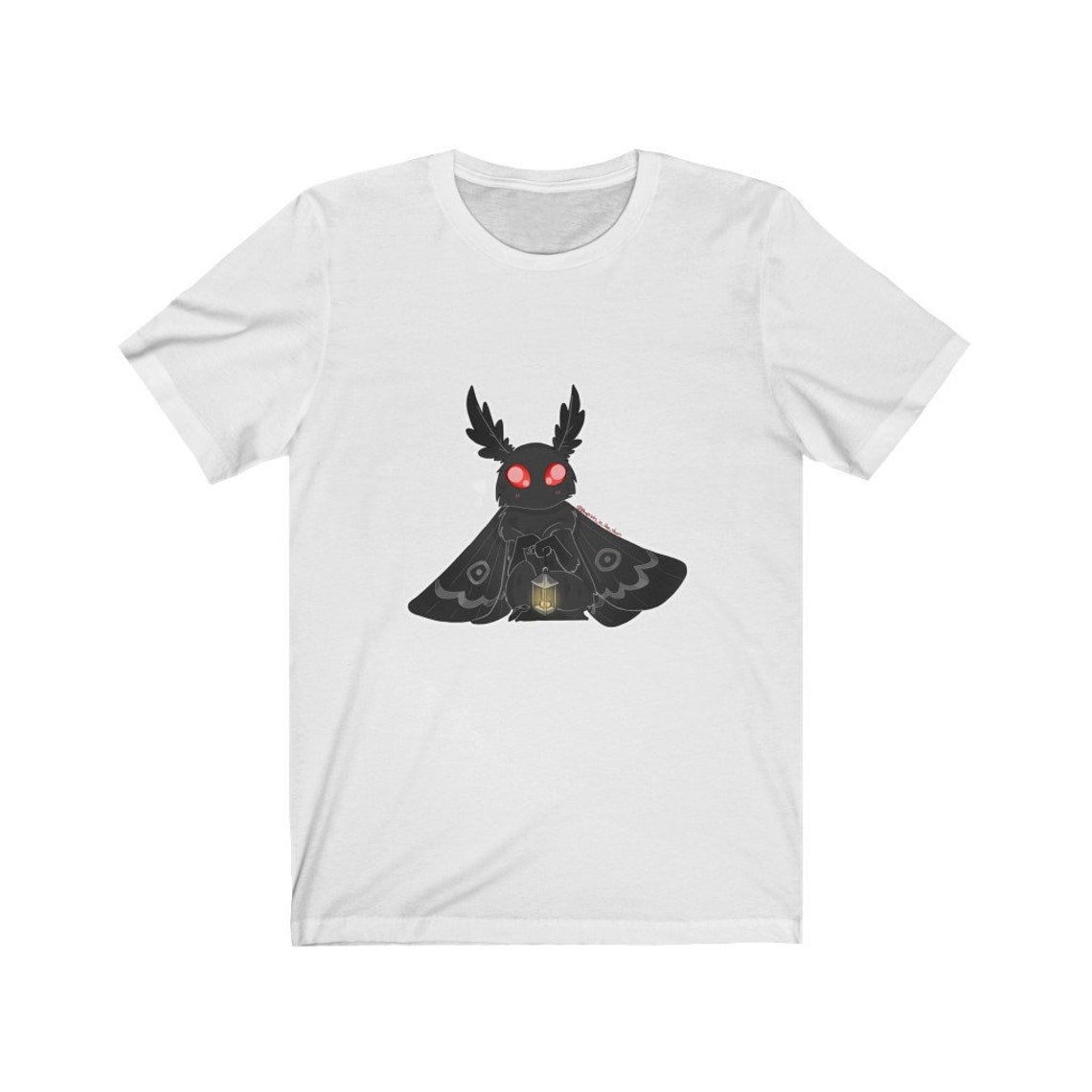 Tiny Mothman Holding a Lamp, Cryptozoology, Mothling, @pawprints_in_the ...