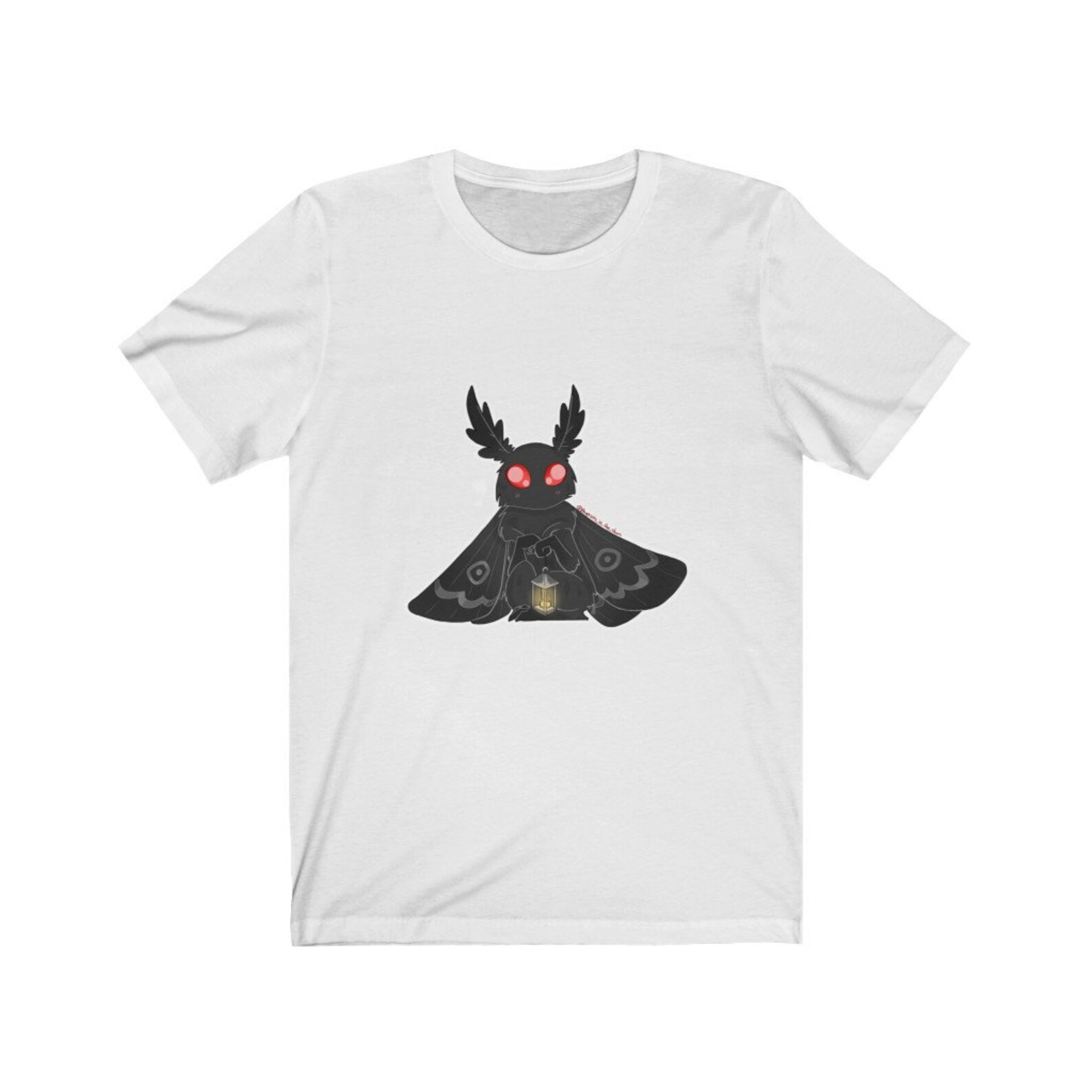 Tiny Mothman Holding a Lamp, Cryptozoology, Mothling, pawprints_in_the ...