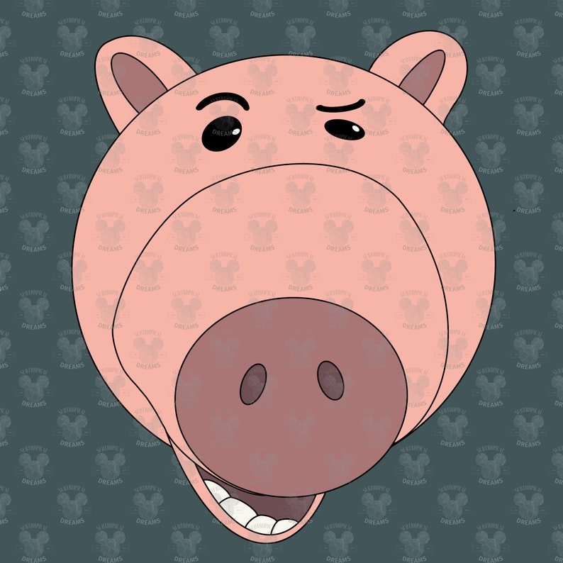 Toy Story Hamm Head SVG - Etsy