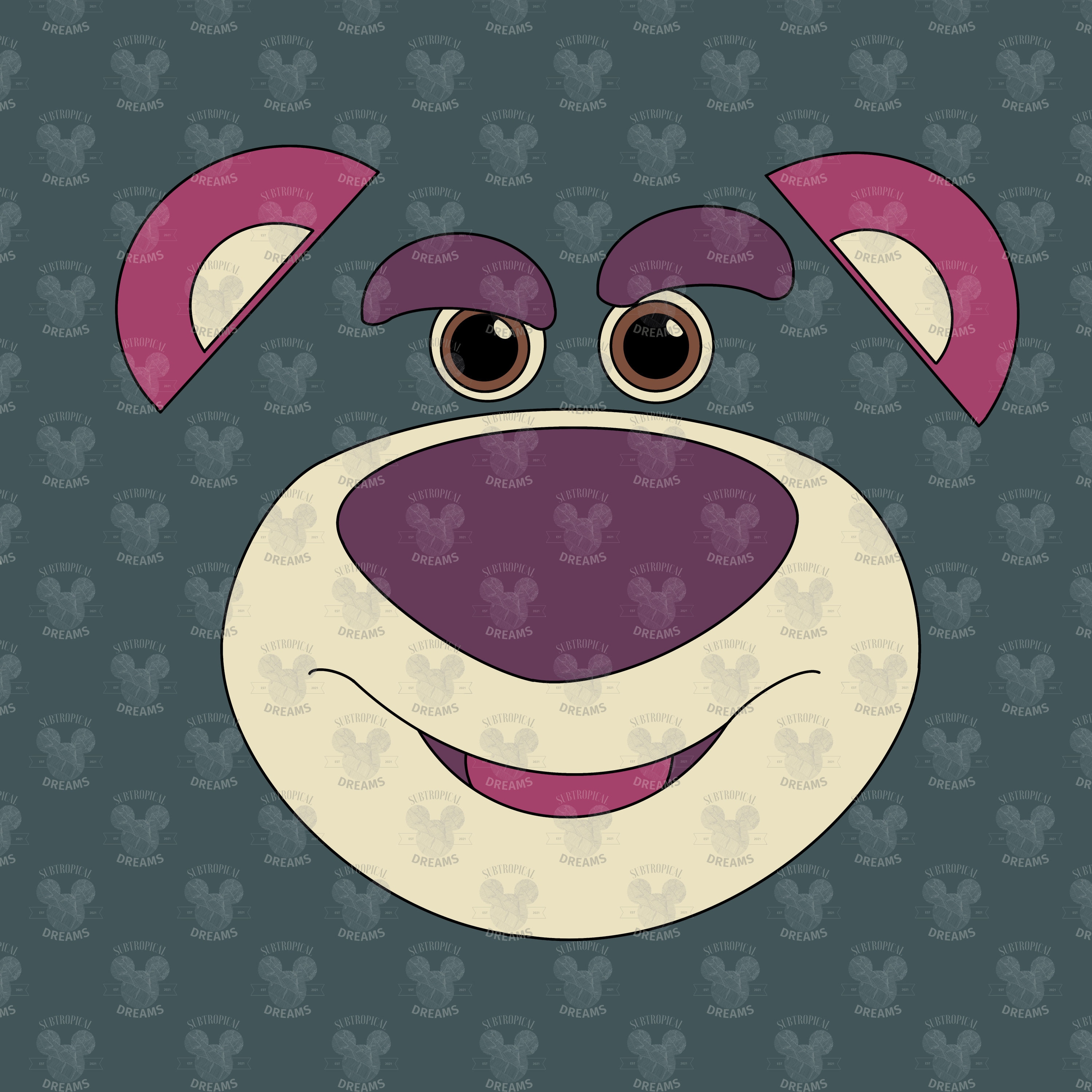 Toy Story Lotso Head SVG - Etsy Ireland