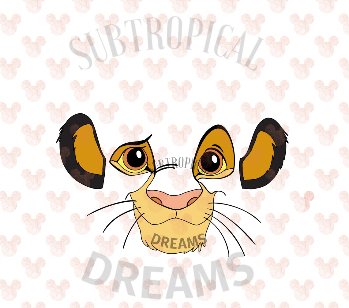 Lion King Simba Face SVG - Etsy