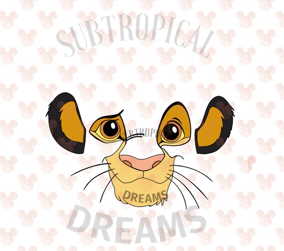 Lion King Simba Face SVG - Etsy